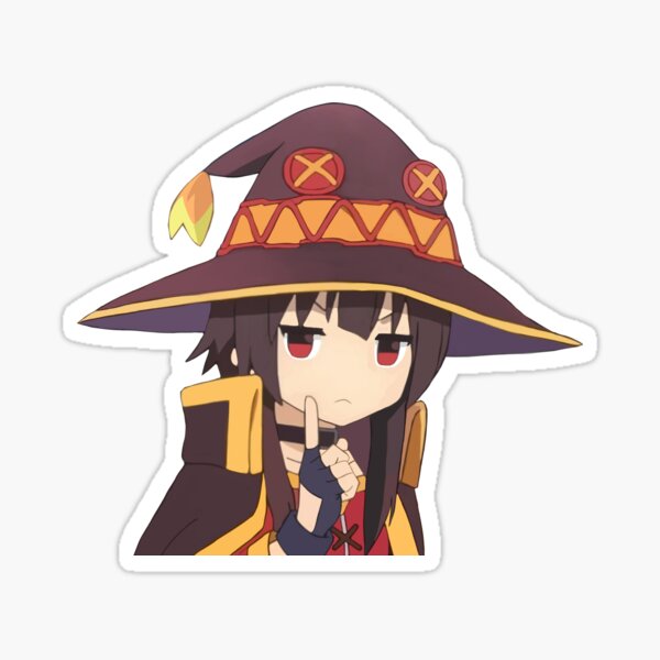 "Megumin - Konosuba" Sticker for Sale by Animelove1000 | Redbubble