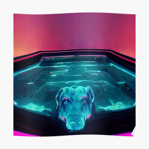 "Synthwave Pool Dane " Poster for Sale by ChaeAnsley | Redbubble