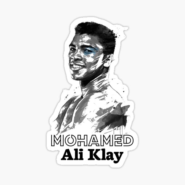 "Mohamed Ali Klay Sketch Vintage" Sticker for Sale by dodyartmo | Redbubble