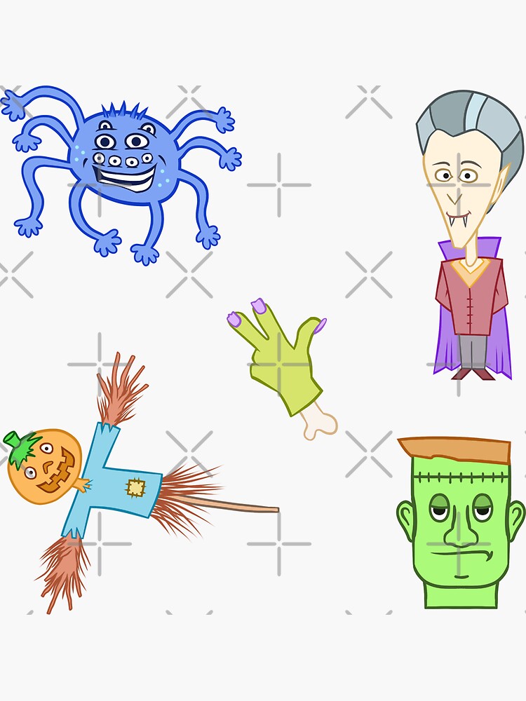 "Halloween spider sticker pack" Sticker for Sale by ADA-paint | Redbubble