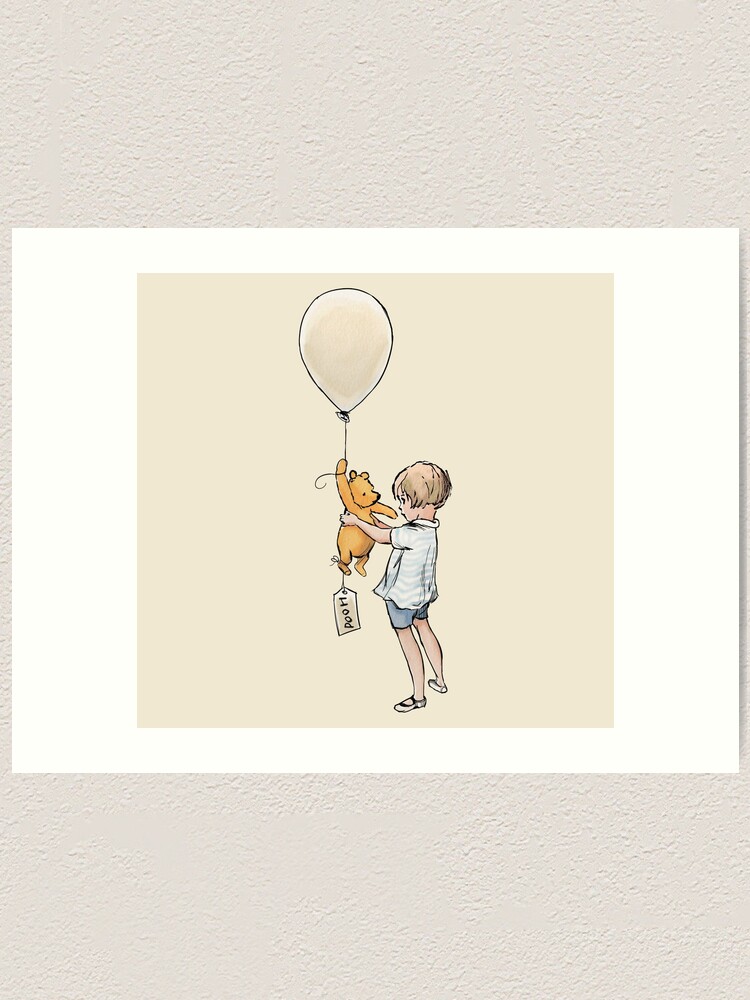 "Classic Winnie the Pooh - Christopher Robin and Pooh" Art Print for ...