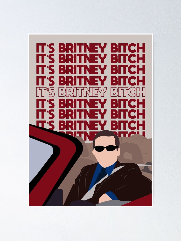 "Red Its britney in the office" Poster for Sale by misguidedtaffy ...