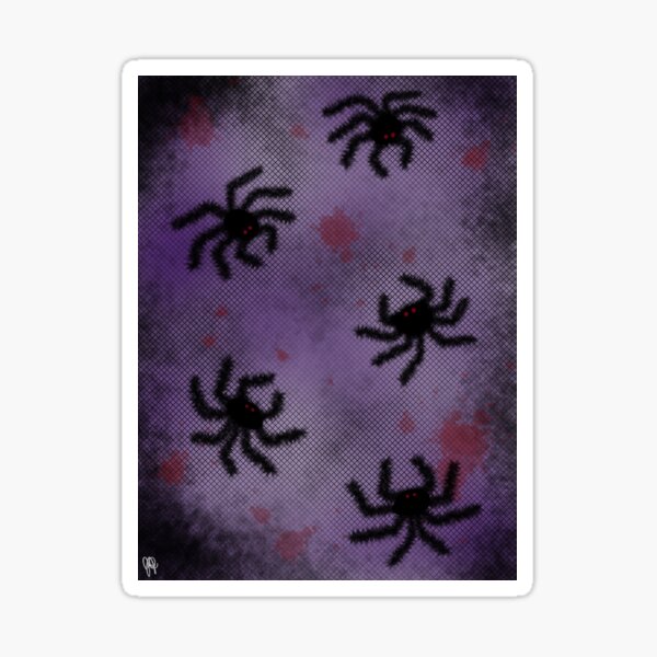 "Crawling Spiders" Sticker for Sale by K-Idelle | Redbubble