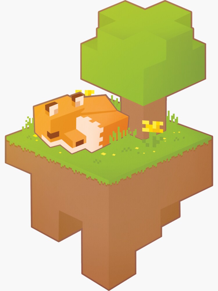 "Minecraft Fox" Sticker for Sale by SagGason | Redbubble