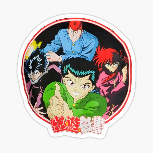 ""yu yu hakusho Anime"" Sticker for Sale by HeinriFalk | Redbubble