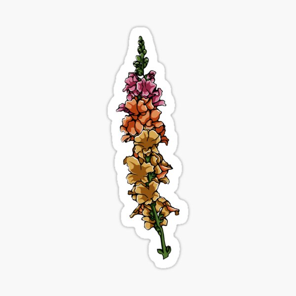 "Vintage Snapdragons " Sticker for Sale by Evania27 | Redbubble