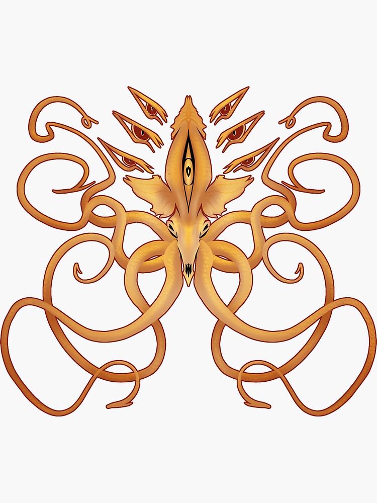 "Eldritch Squid" Sticker for Sale by Maystrine | Redbubble