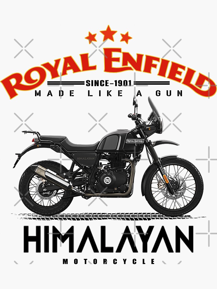 " Graphic Designs of Royal Enfield Himalayan" Sticker for Sale by ...