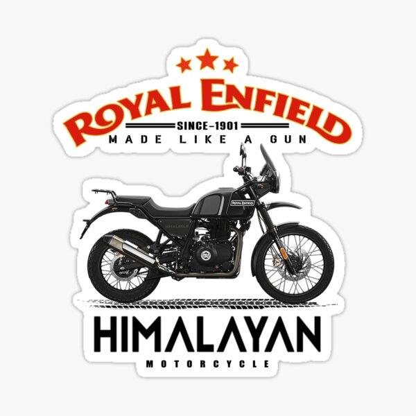 " Graphic Designs of Royal Enfield Himalayan" Sticker for Sale by ...