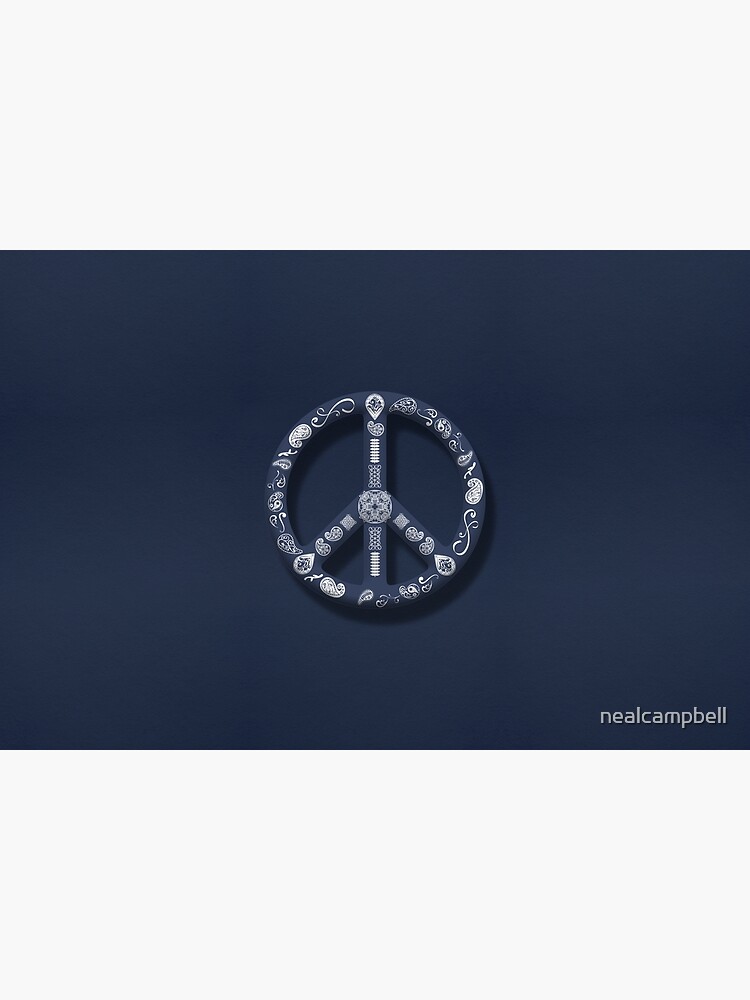 "Paisley Peace Symbol" Poster for Sale by nealcampbell | Redbubble