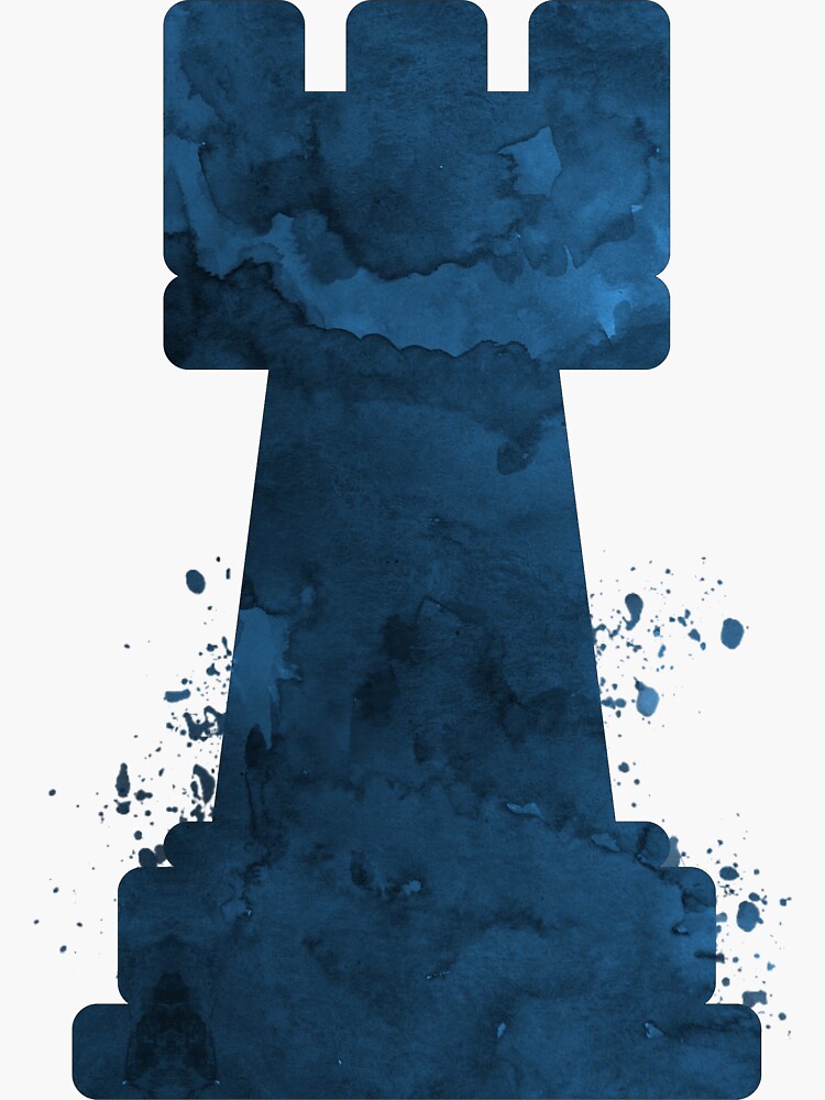 "Chess - Rook" Sticker by TheJollyMarten | Redbubble