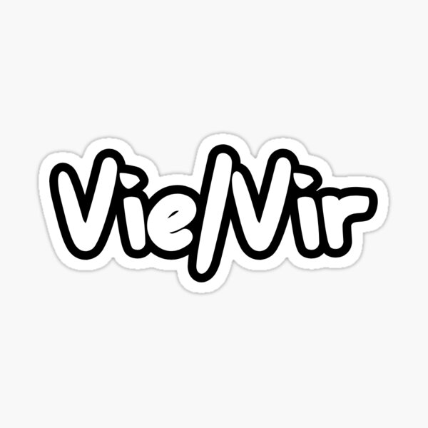 "Vie/Vir" Sticker for Sale by Littlepirate22 | Redbubble