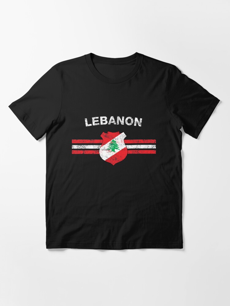 "Lebanese Flag Shirt - Lebanese Emblem & Lebanon Flag Shirt" T-shirt ...