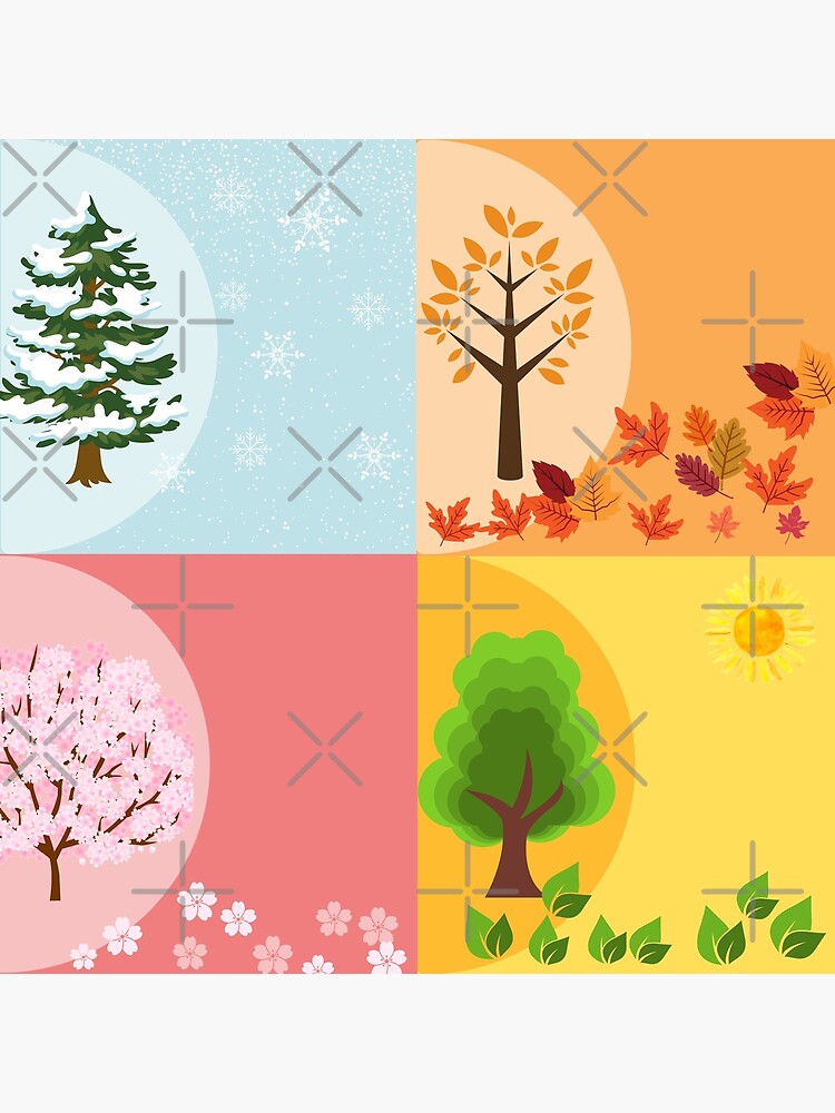 "Four Seasons in a Frame" Poster for Sale by AssortedDesign | Redbubble