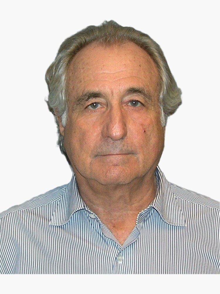 "Bernard L. Madoff Mug Shot" Sticker for Sale by deadpresident | Redbubble