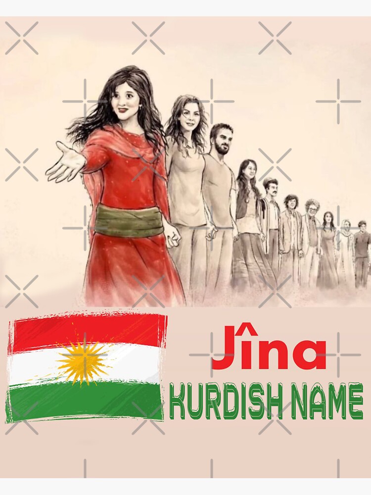 "Jina,Kurdish name" Sticker for Sale by KurdishShops | Redbubble