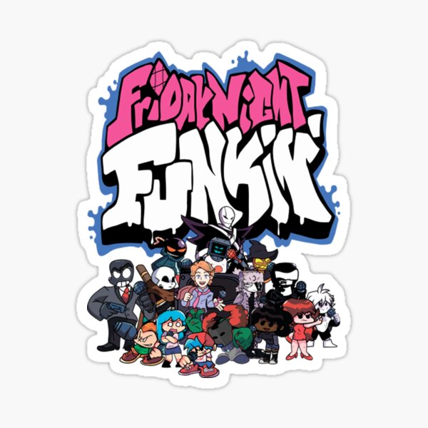 "FNF Characters FridayNight Funkin " Sticker for Sale by SkyRed233 ...