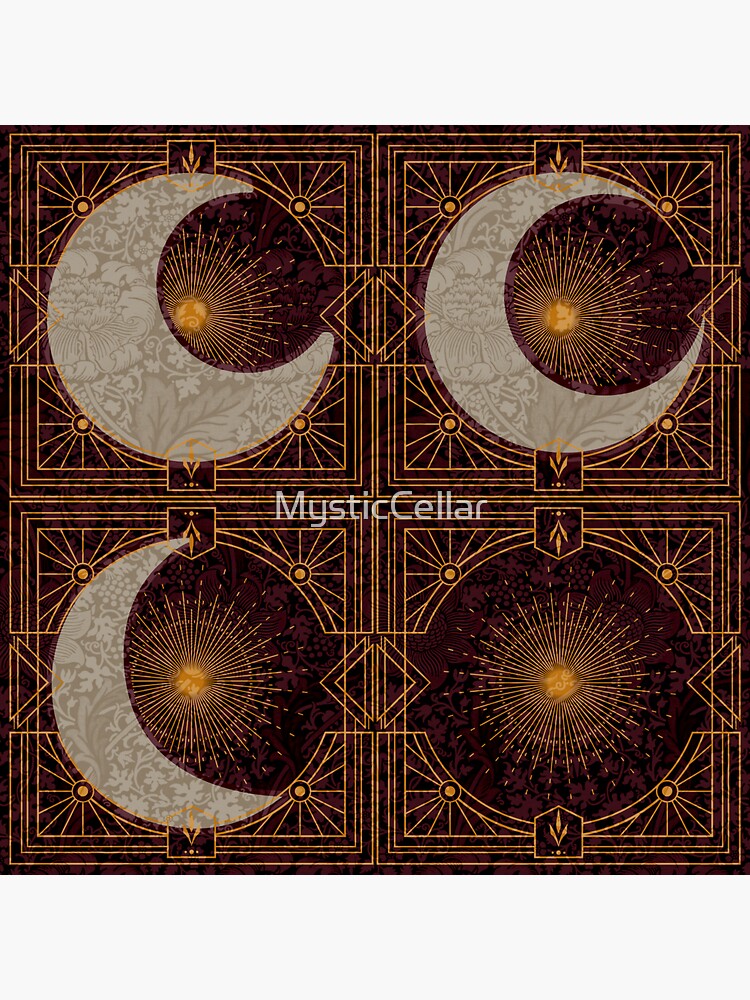 "Hippie Phases of the Moon" Sticker for Sale by MysticCellar | Redbubble