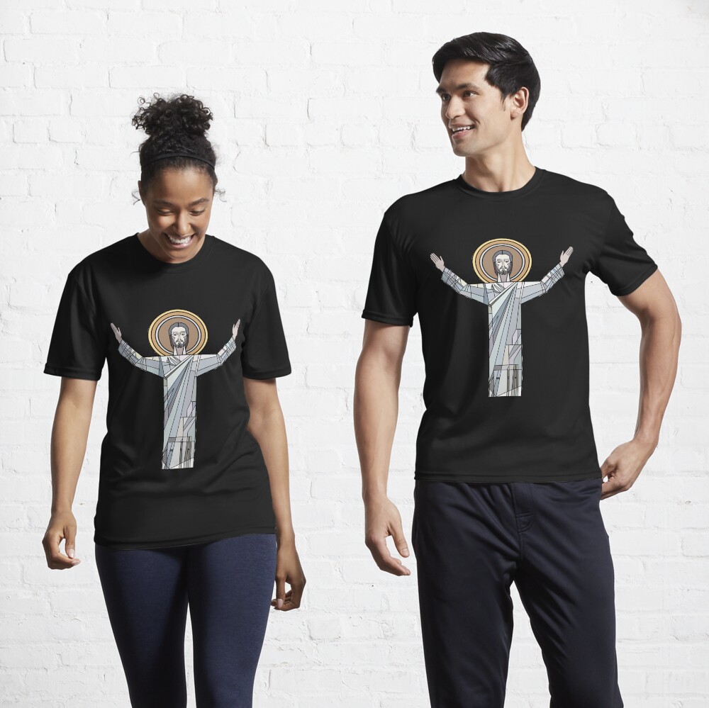 "Touchdown Jesus" Sticker for Sale by KarenSnyders | Redbubble