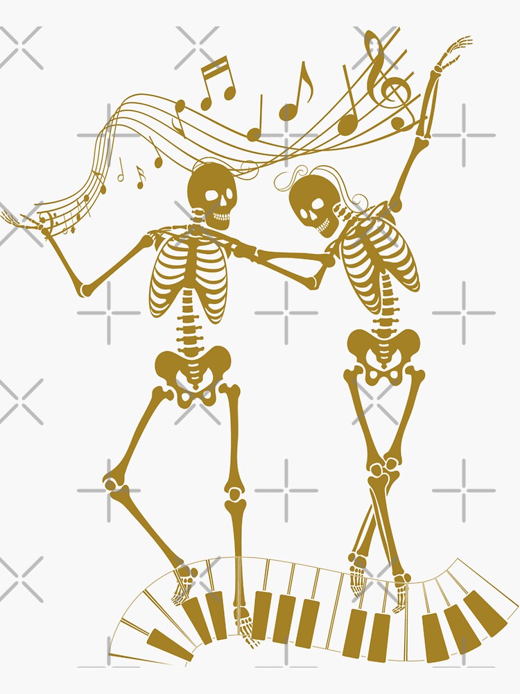 "Dancing Skeletons Dance Challenge For Men" Sticker for Sale by ...