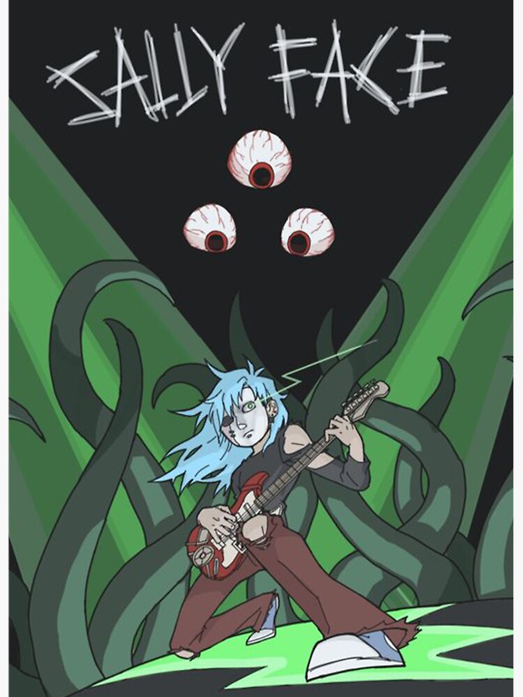 "Sally Face " Sticker for Sale by EmotionnDsCA | Redbubble