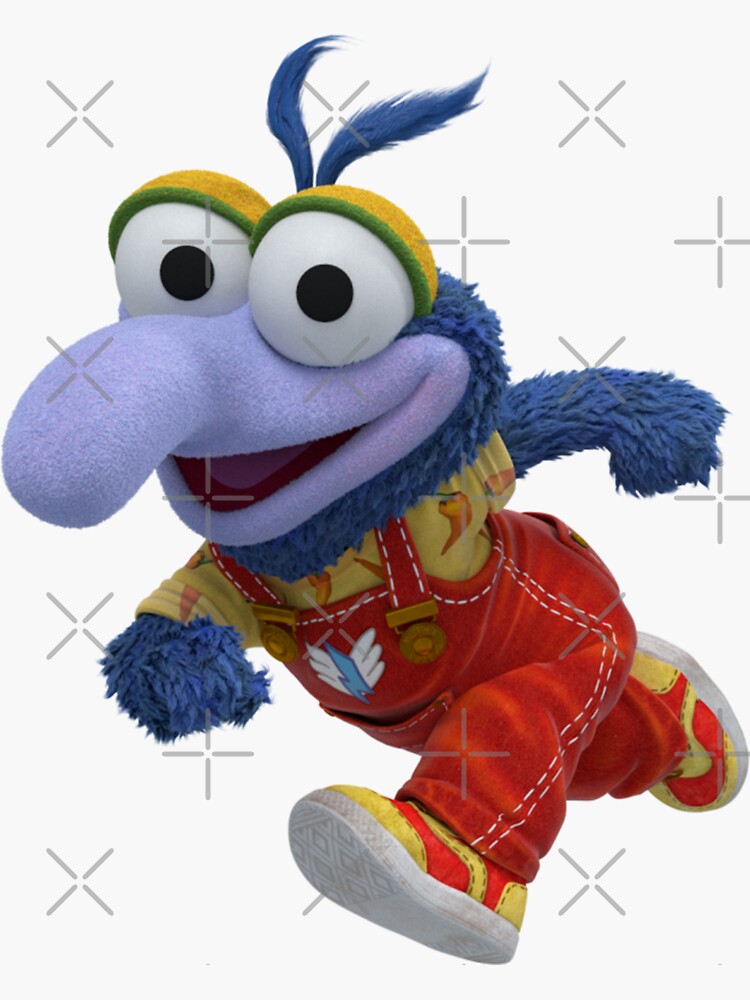 "Muppet Babies Gonzo Baby Running" Sticker for Sale by AKRetherford ...