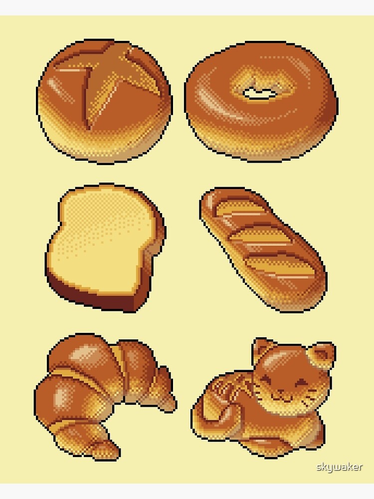 "Pixel Bread" Poster by skywaker | Redbubble