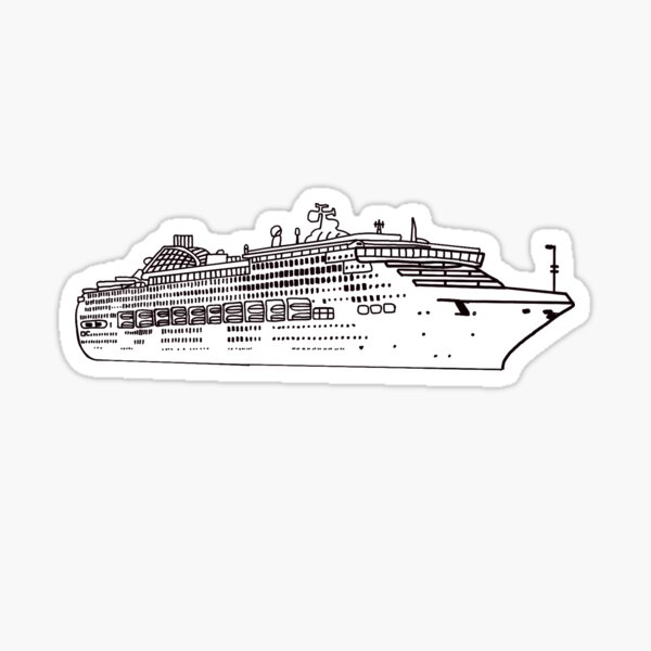 "MS charming of Princess Cruises sketch" Sticker for Sale by Josh ...