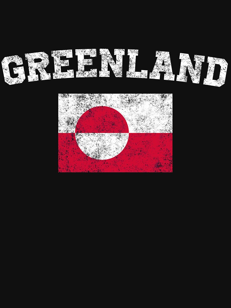 "Greenlander Flag Shirt - Vintage Greenland T-Shirt" T-shirt for Sale ...