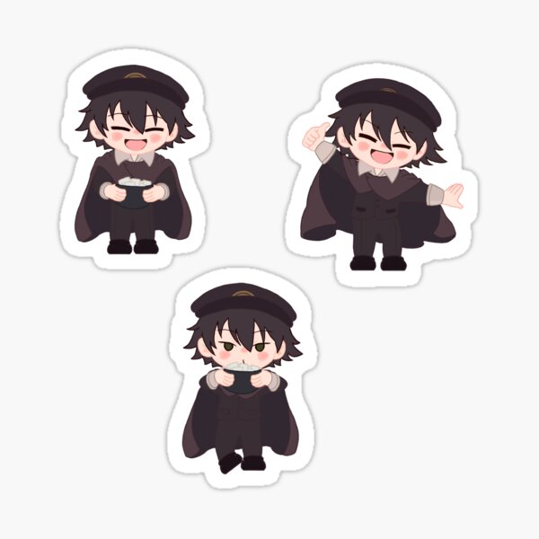 "BSD Ranpo Edogawa Stickers" Sticker for Sale by petitemafia- | Redbubble