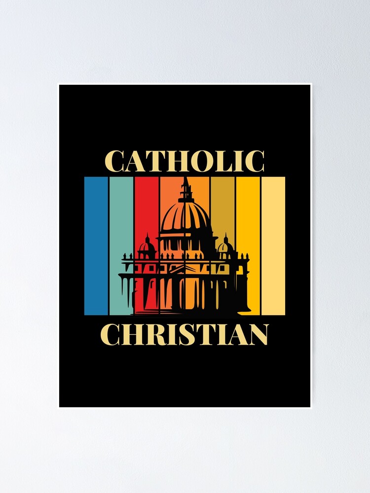 "Catholic Christian 80s style retro" Poster for Sale by ISBrunning ...