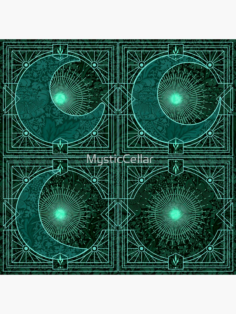 "Hippie Moon Phase" Sticker for Sale by MysticCellar | Redbubble