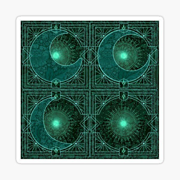 "Hippie Moon Phase" Sticker for Sale by MysticCellar | Redbubble