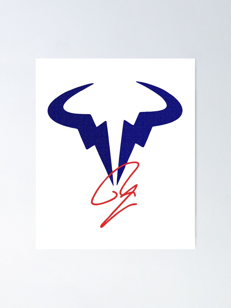 "rafael nadal logo" Poster for Sale by Thewhiteduck | Redbubble