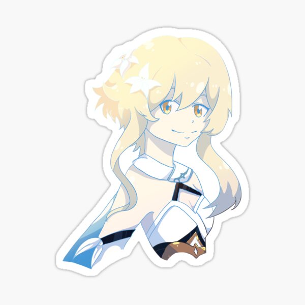 "Lumine from Genshin Impact " Sticker for Sale by ankorei | Redbubble