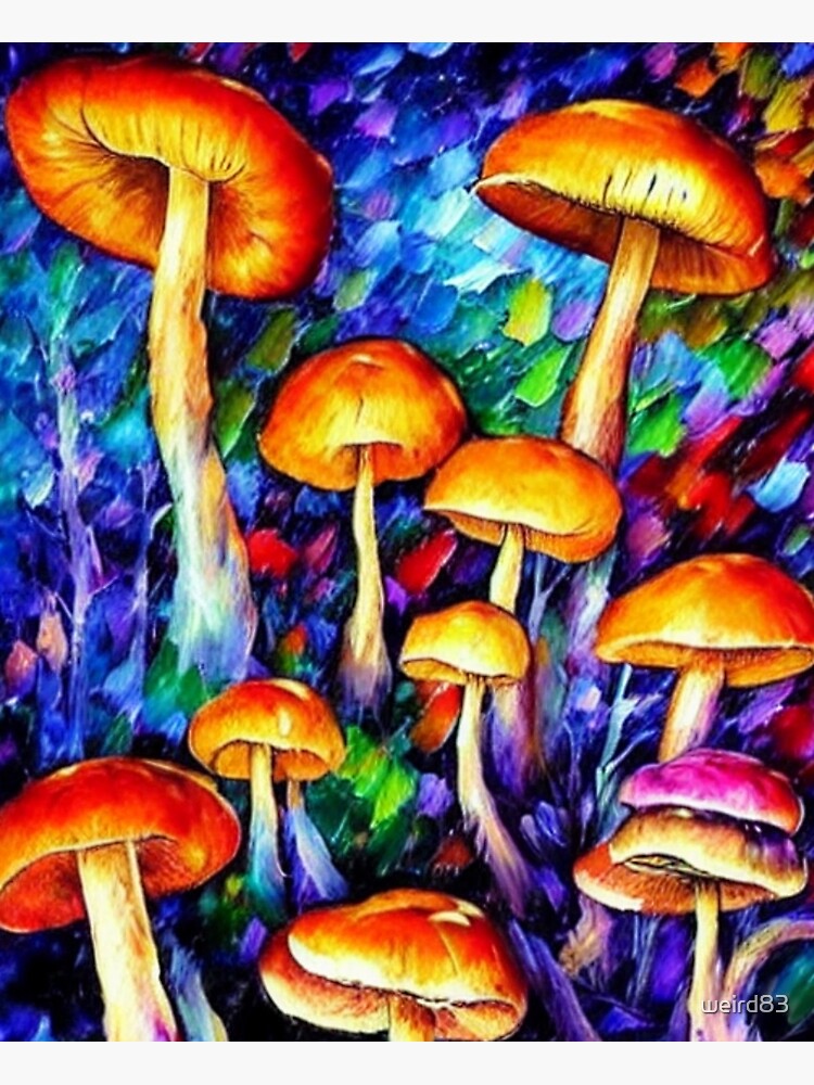 Lienzo «Leonid hongos ai inteligencia artificial arte hongos fungai ...