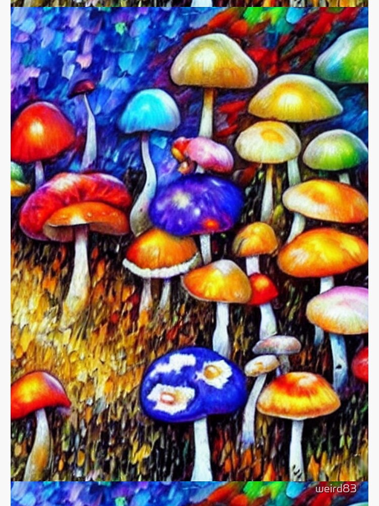 Cuaderno de espiral «Leonid pintura vibrante vívido hongos ai ...