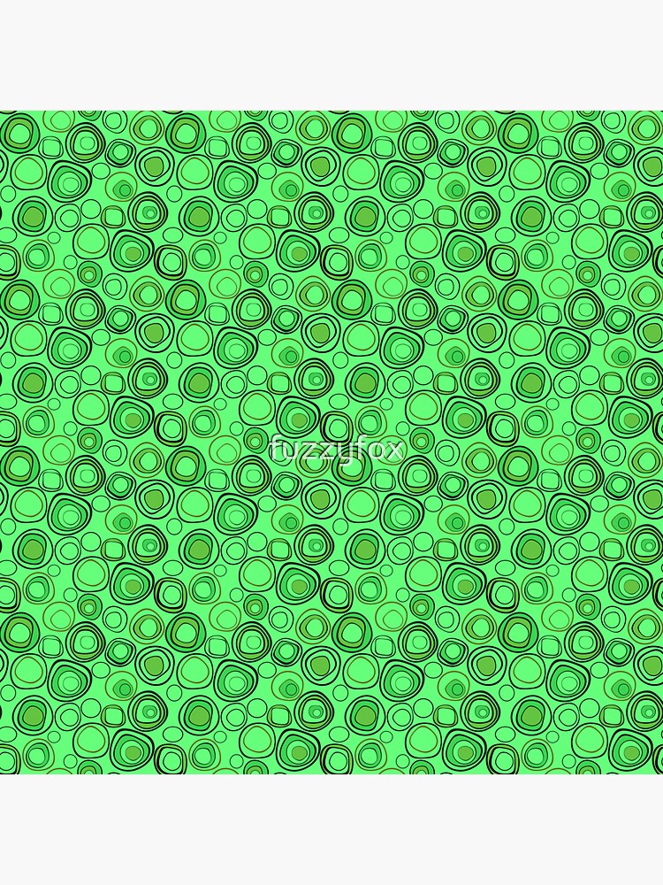 "Bright green neon retro pattern of the sixties" Sticker for Sale by ...