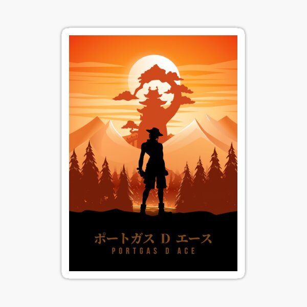 "Ace One Piece" Sticker for Sale by MichaelAgree | Redbubble