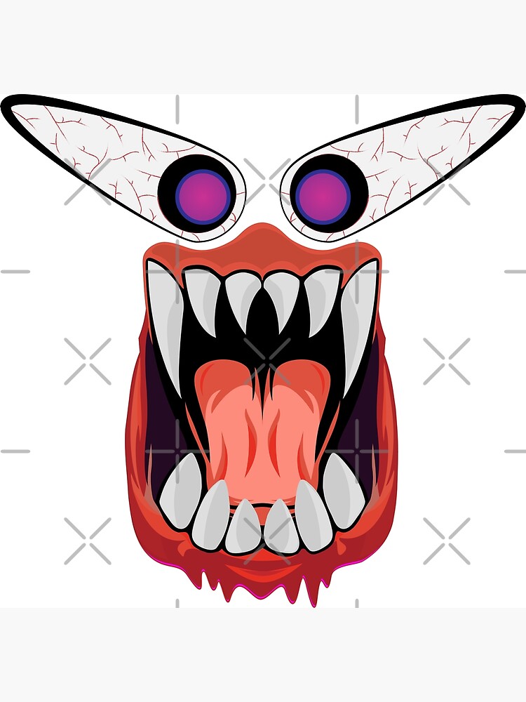 "Scary monster - mouth and eyes" Poster for Sale by elkady11 | Redbubble