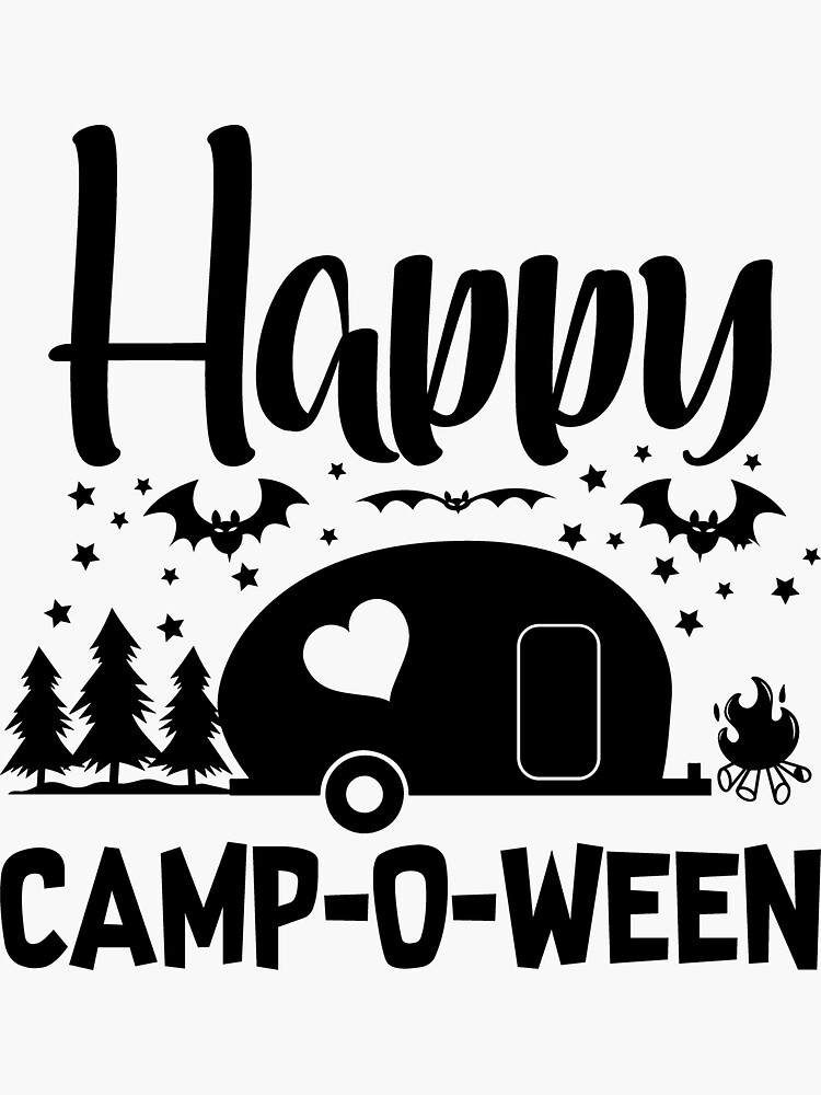"Happy Camp - O - Ween" Sticker for Sale by sweary12 | Redbubble