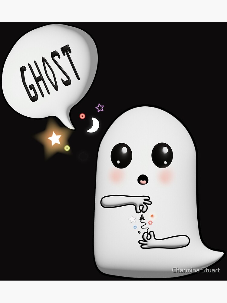 "Ghost in American Sign Language" Poster for Sale by DeafCreative1 ...