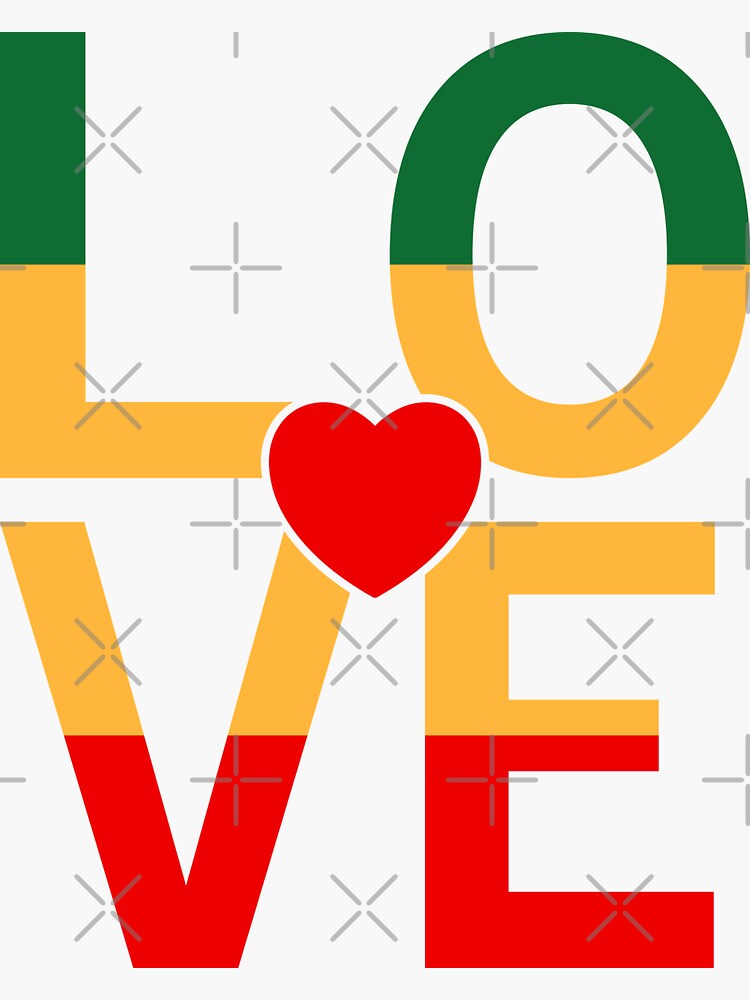 "One Love" Sticker for Sale by tmsarts | Redbubble