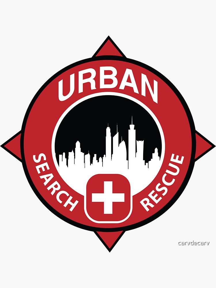 "Urban Search & Rescue" Sticker for Sale by carvdecarv | Redbubble
