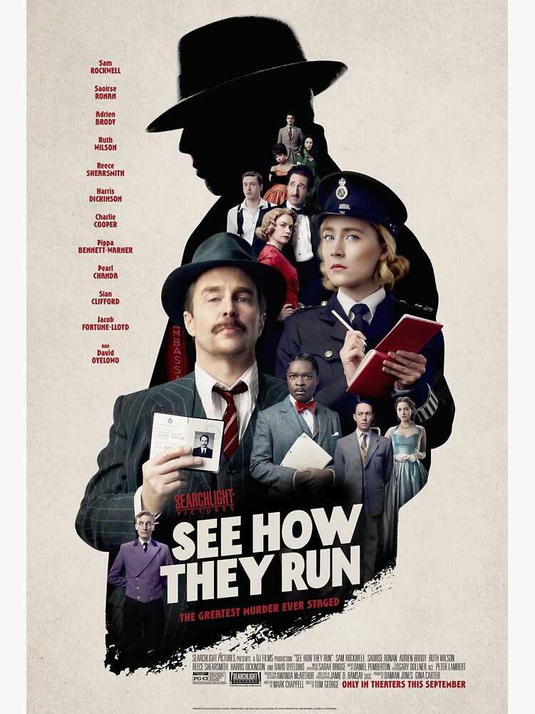 "See How They Run Poster" Sticker for Sale by otakumangaa | Redbubble