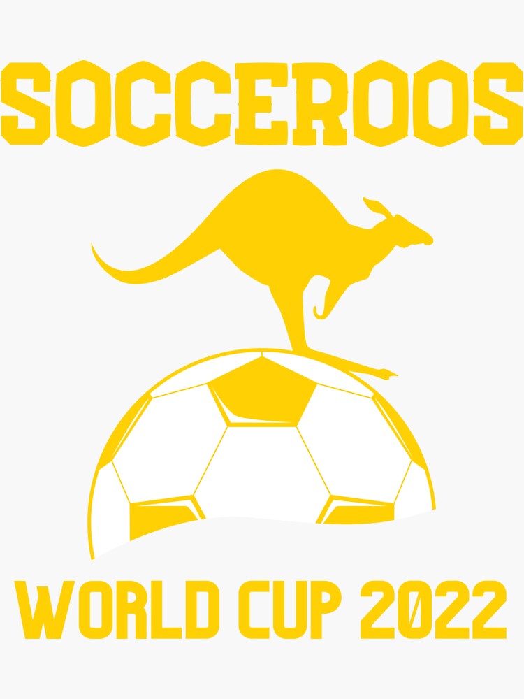 " World Cup 2022 Football Australia Socceroos" Sticker for Sale by GP ...