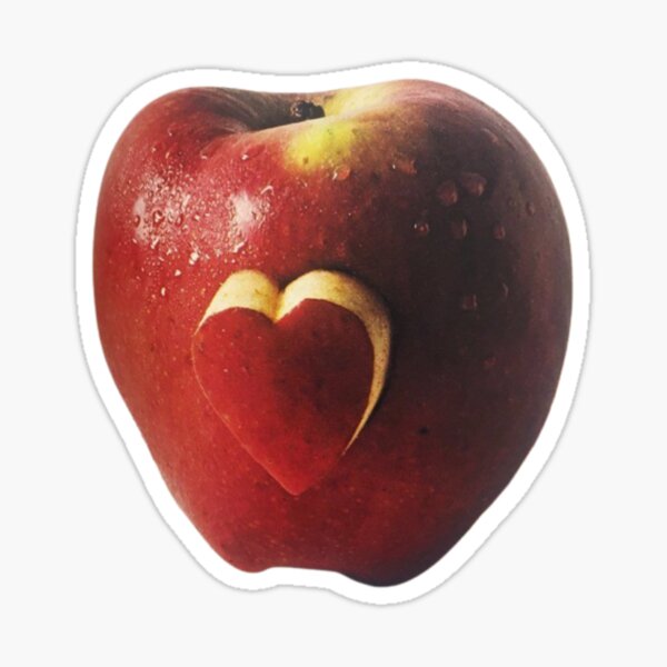 "Heart apple" Sticker for Sale by f4t4lfr4m3 | Redbubble