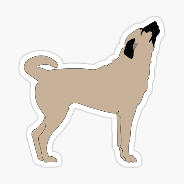"Zeliha Kangal dog" Sticker by ReganArt | Redbubble