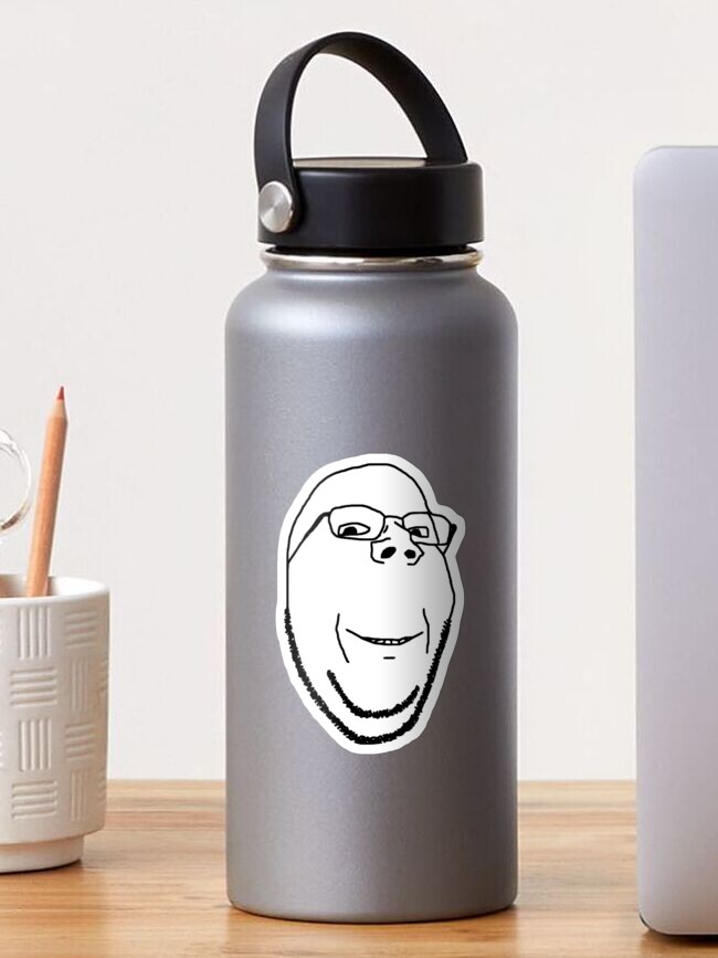 "Smiling Wholesome Wojak Soyjak " Sticker for Sale by FallOakland ...