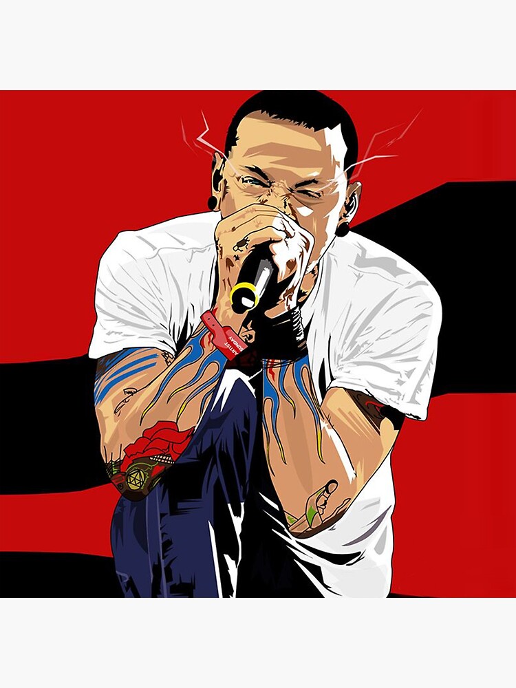 "Chester R.I.P" Sticker for Sale by tanyakwalters | Redbubble